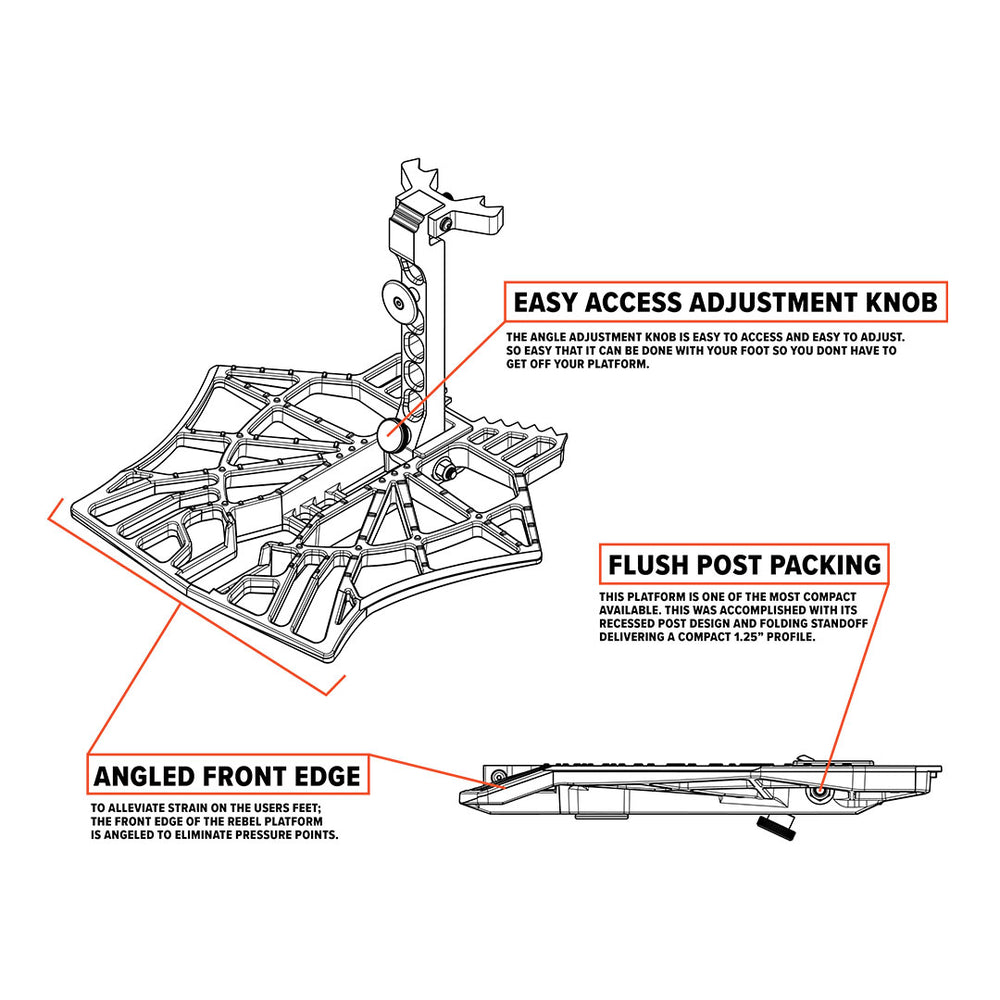 Profile Platform - Compact Saddle Hunting Platform
